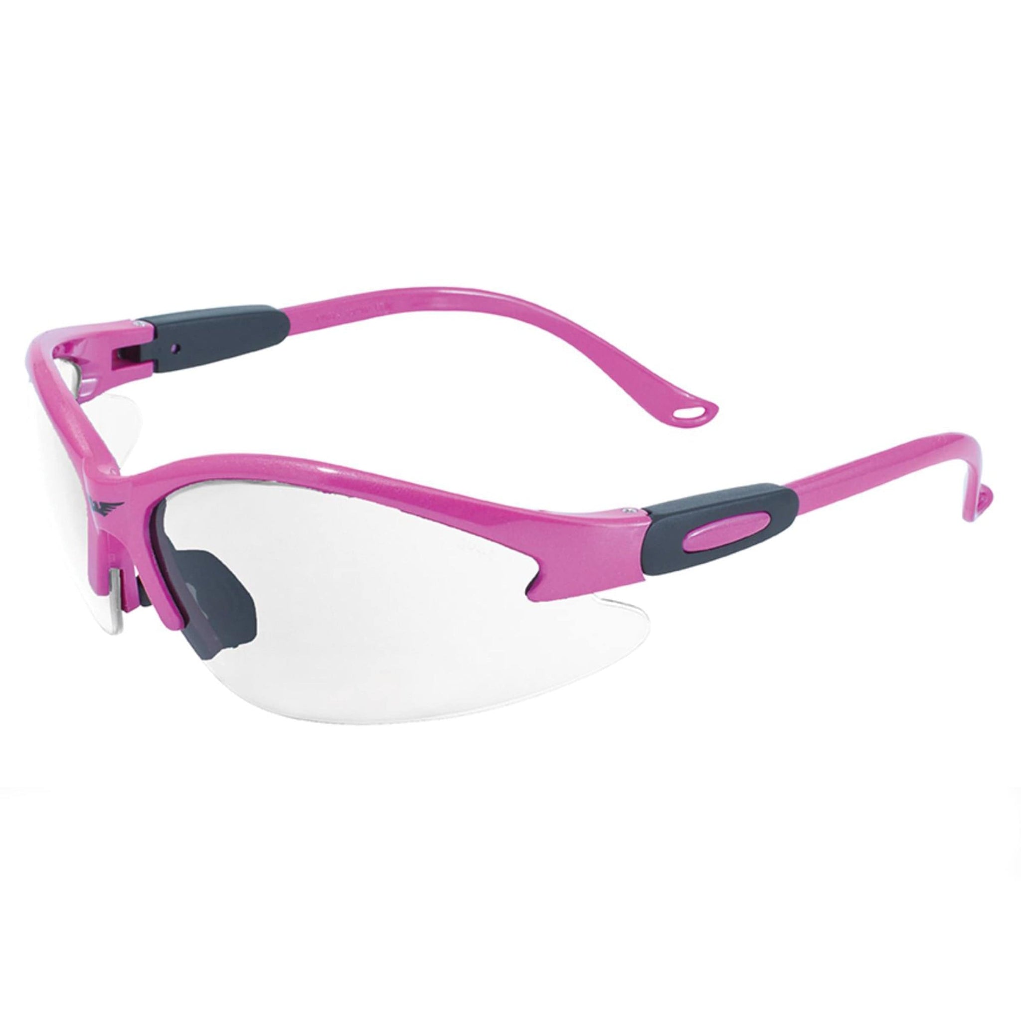 Global Vision Eyewear Cougar Dark Pink Frame Anti-Fog Safety Lenses ...