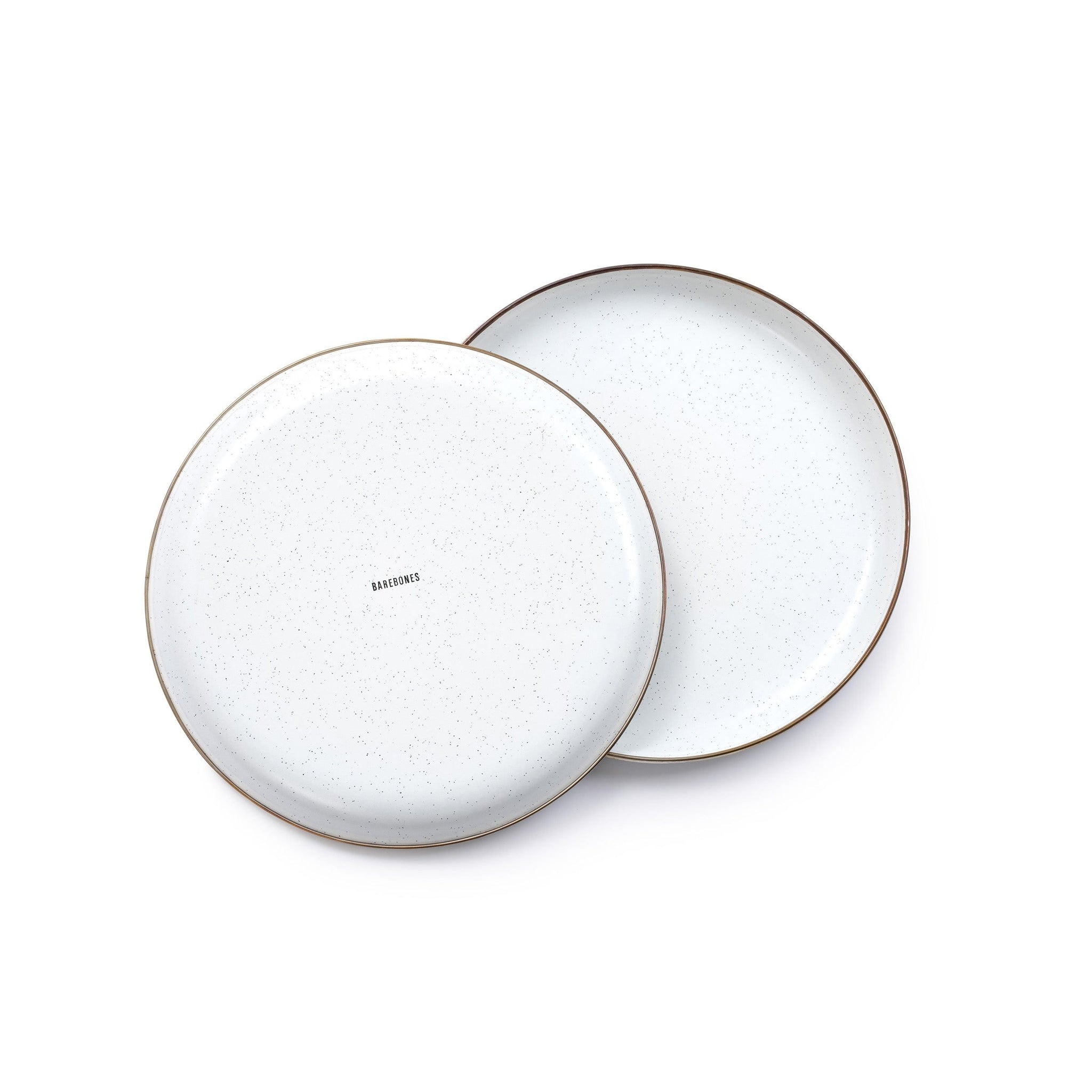 Enamel Deep Plate Set Eggshell Indoor/Outdoor | Woodcraft