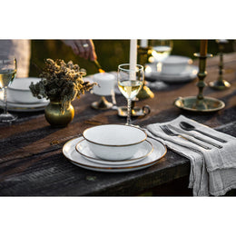 Enamel Deep Plate Set Eggshell Indoor/Outdoor | Woodcraft