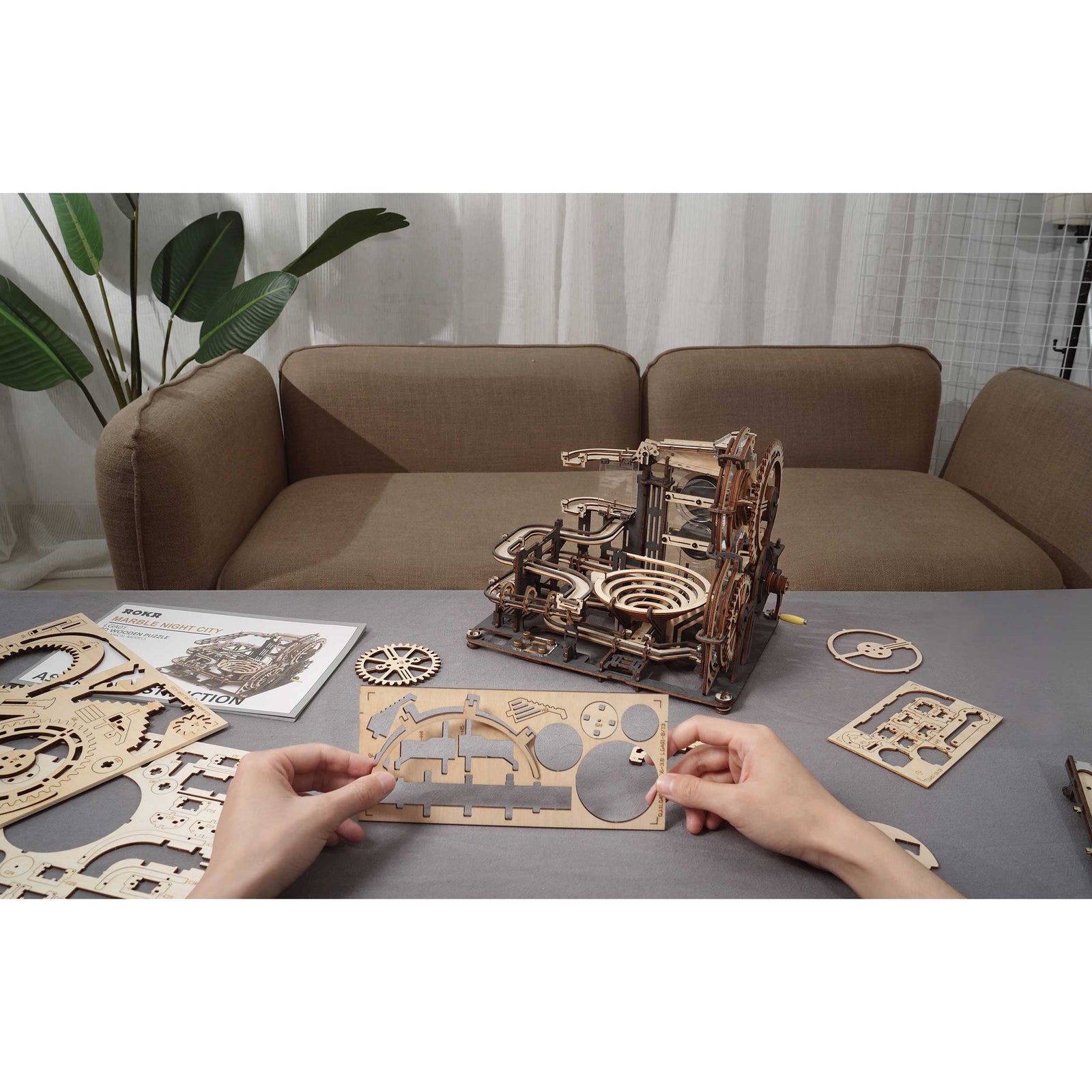 Robotime Marble Night City Model Kit | Woodcraft