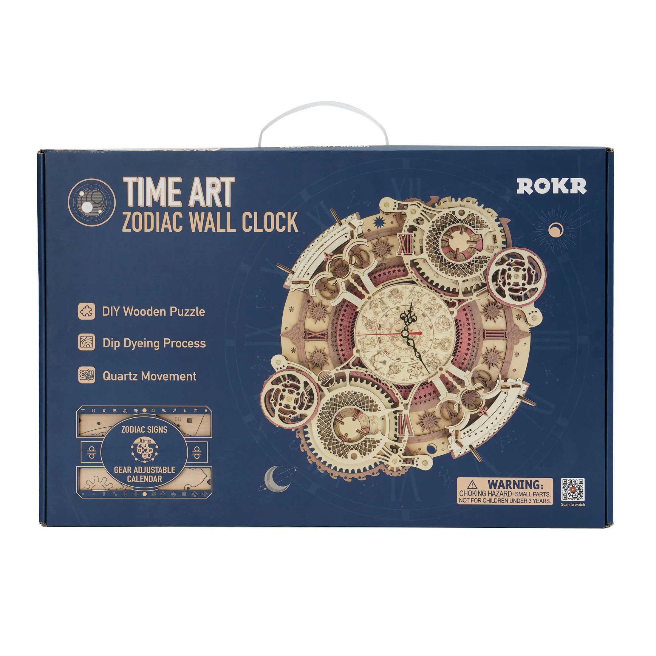 Robotime Zodiac Wall Clock | Woodcraft