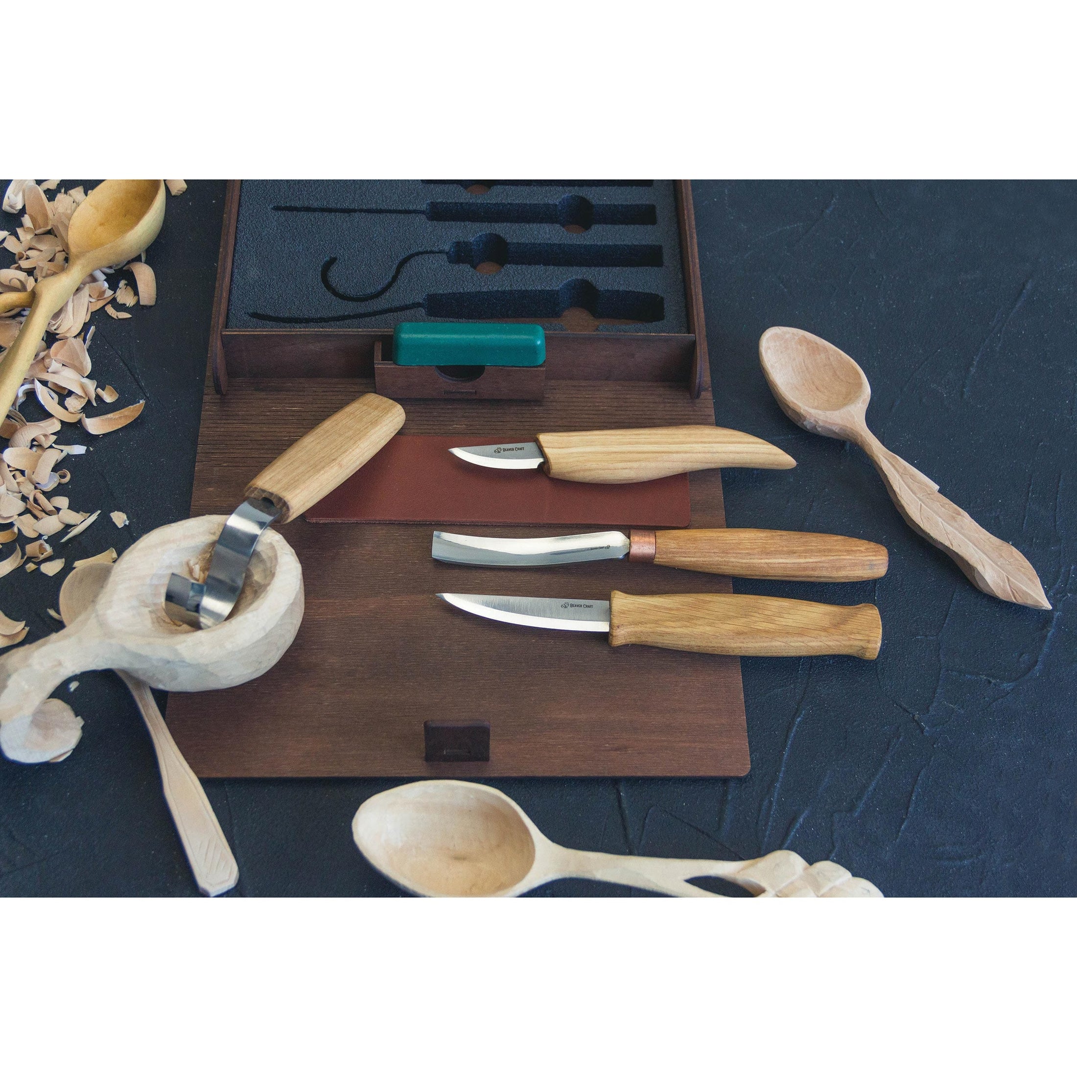 BeaverCraft Spoon & Kuksa Carving Professional Set | Woodcraft