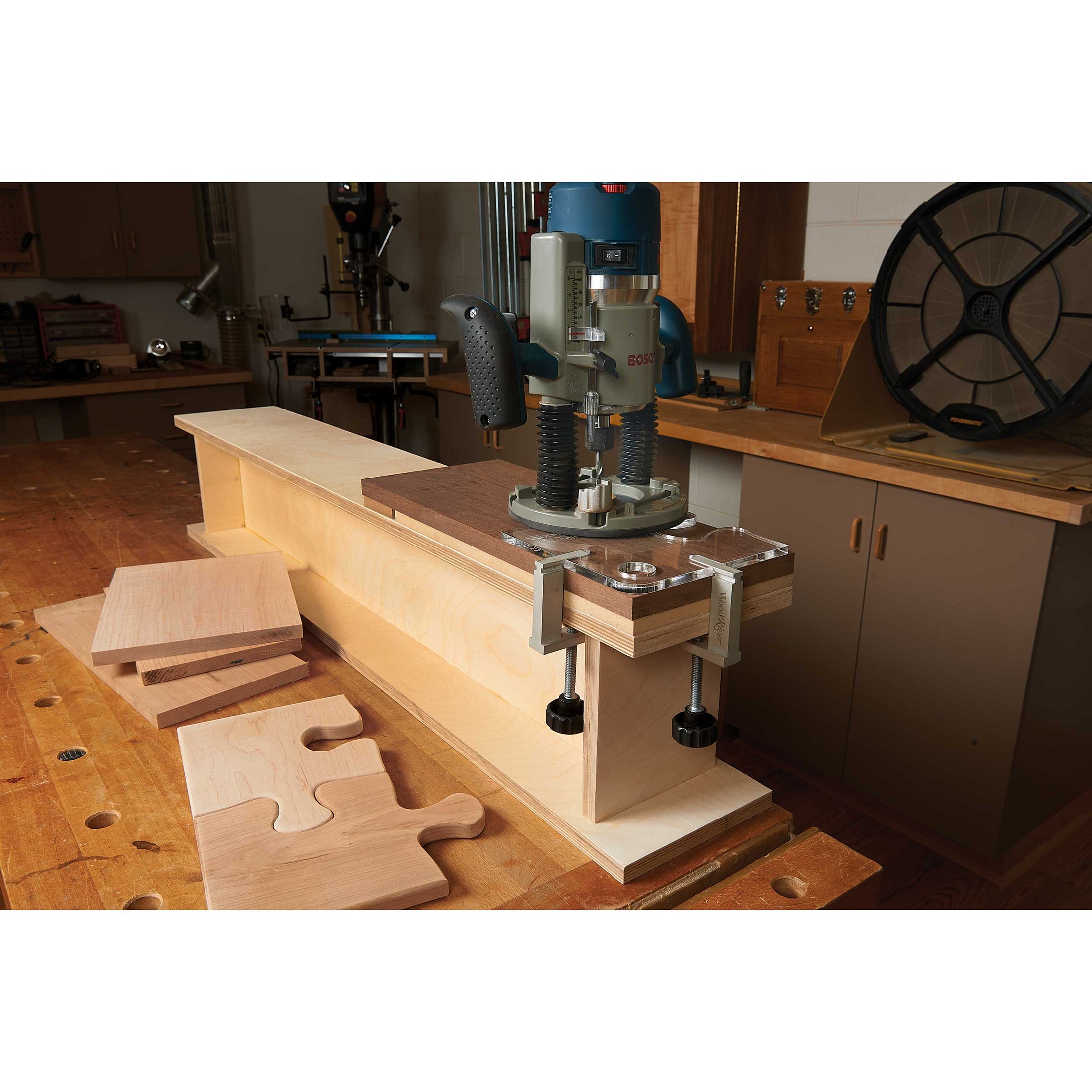 WoodRiver Puzzle Piece Router Template for Creative Projects | Woodcraft