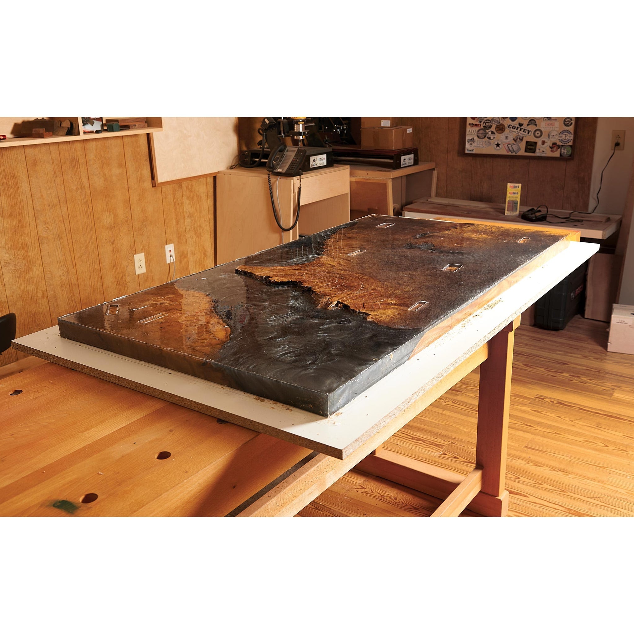 TrueTrac 48" x 48" Manual Slab Flattening Router Mill | Woodcraft