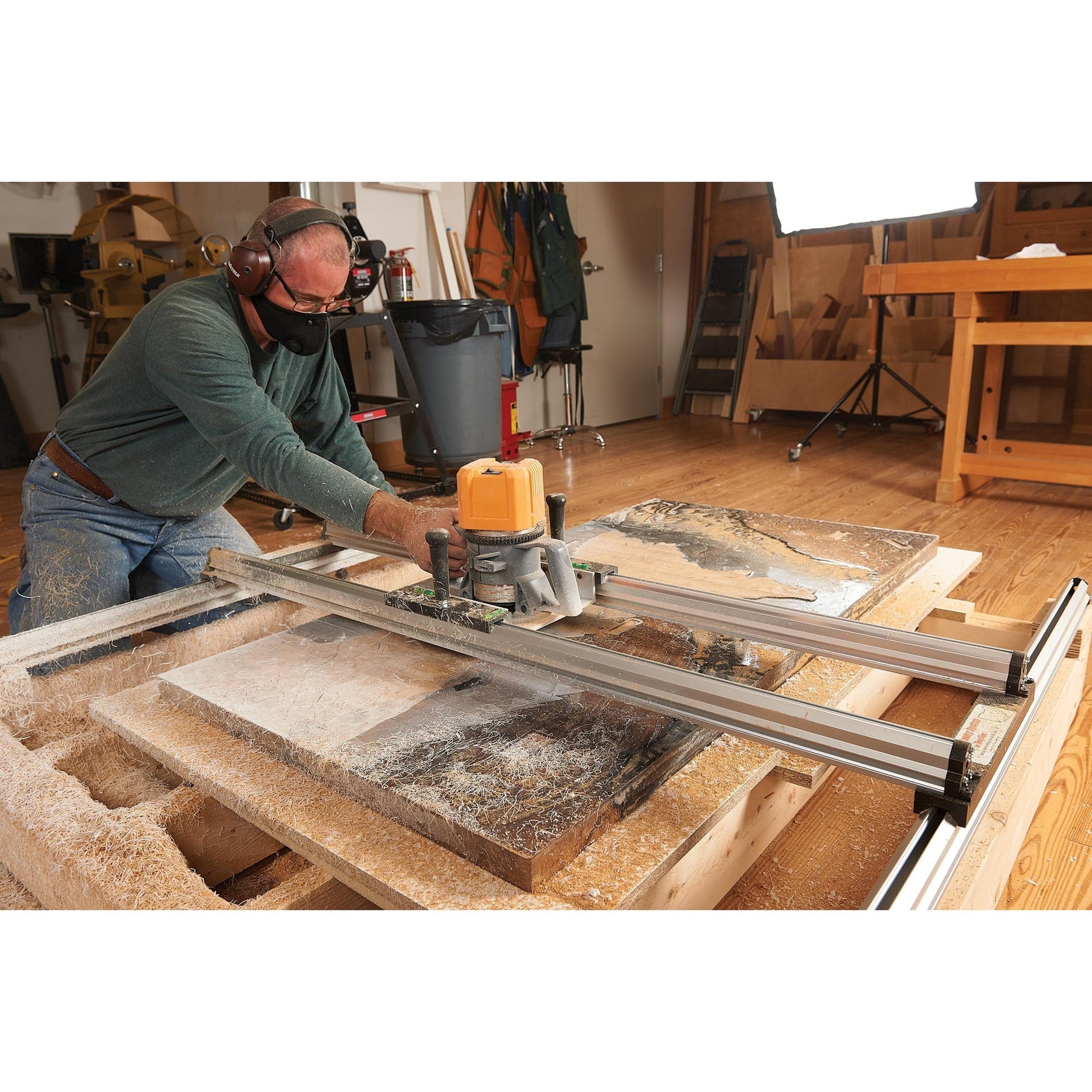 TrueTrac - 48" x 48" Manual Slab Flattening Router Mill | Woodcraft