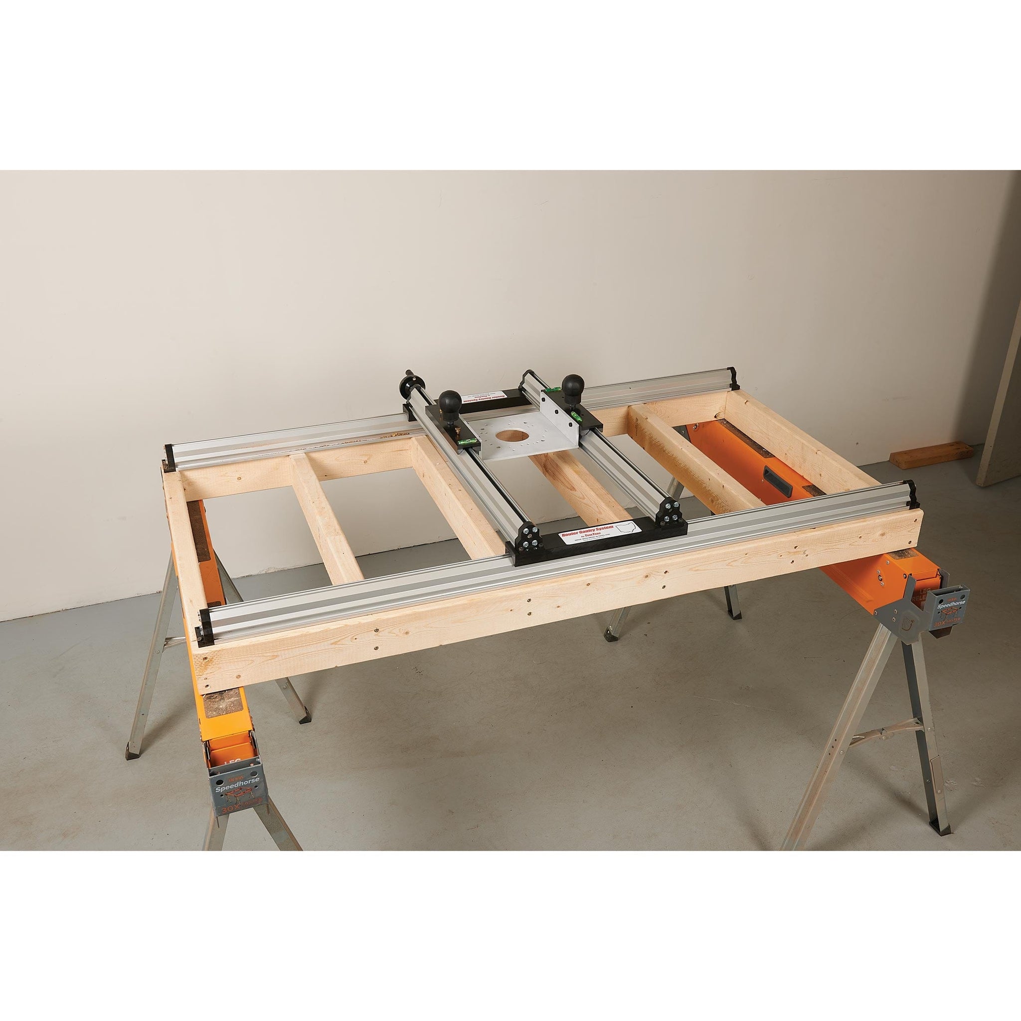 TrueTrac 22" x 48" Manual Slab Flattening Router Mill | Woodcraft