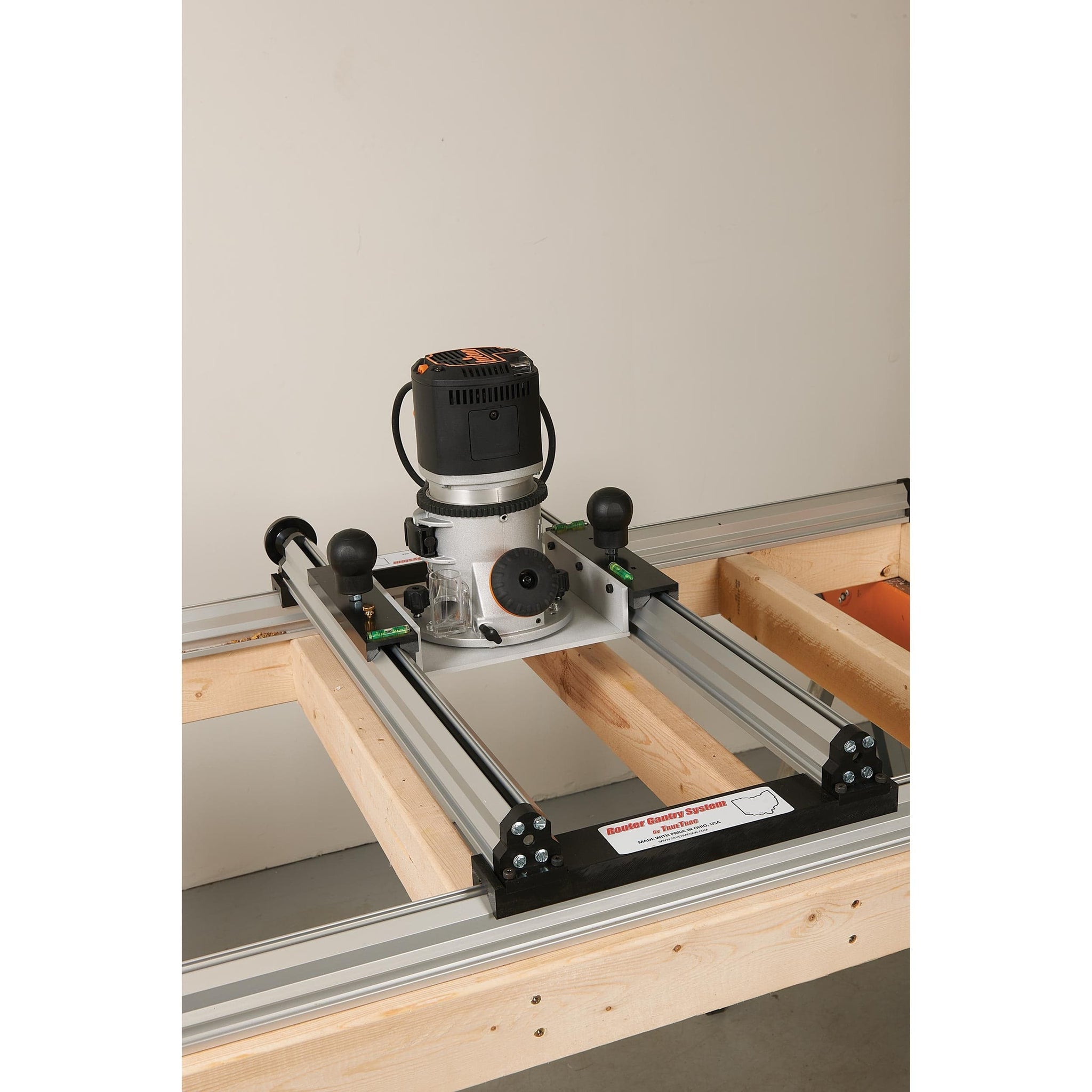 TrueTrac 22" x 48" Threaded Slab Flattening Router Mill | Woodcraft