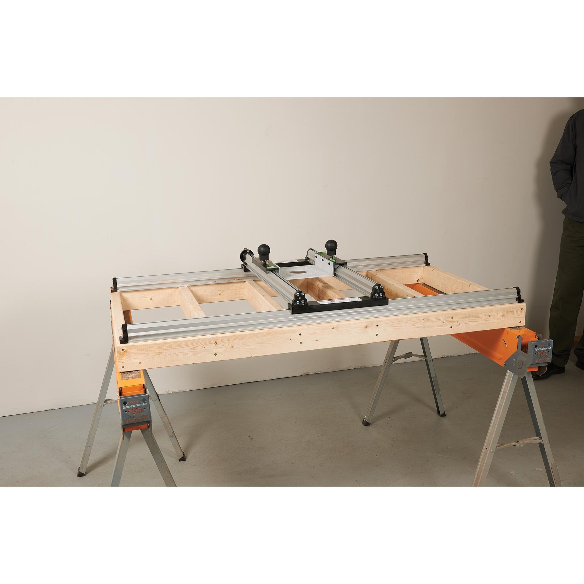 TrueTrac 22" x 48" Threaded Slab Flattening Router Mill | Woodcraft