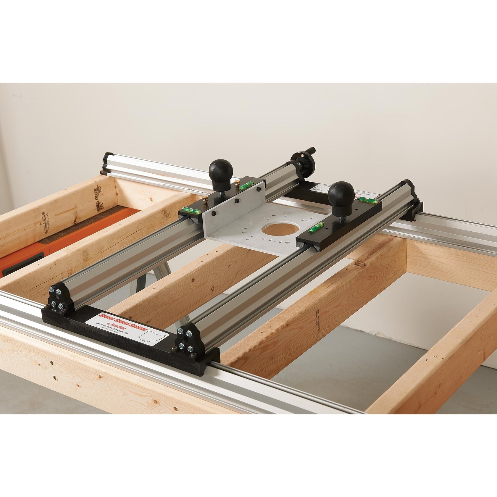 TrueTrac 22" x 48" Threaded Slab Flattening Router Mill | Woodcraft