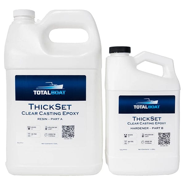 TotalBoat - Thick Set Clear Casting Epoxy Resin Kit - 1.3 Gallon ...