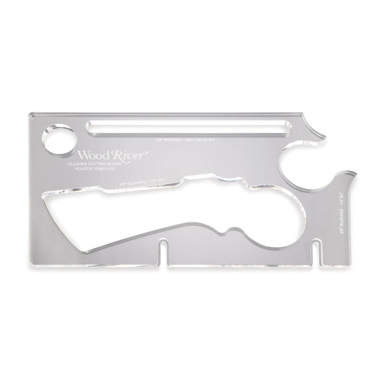 WoodRiver Cleaver Cutting Board Router Template | Woodcraft