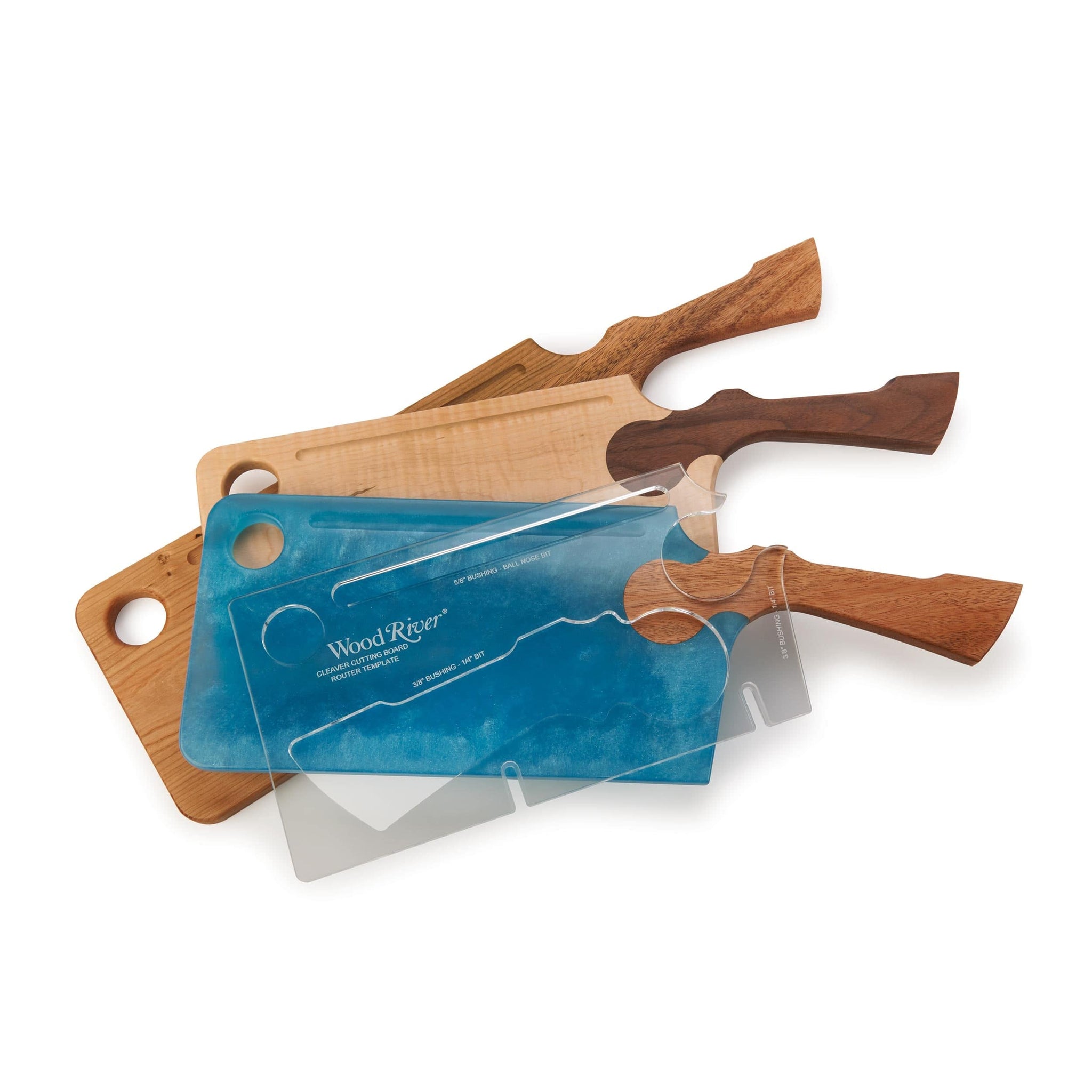 WoodRiver Cleaver Cutting Board Router Template | Woodcraft