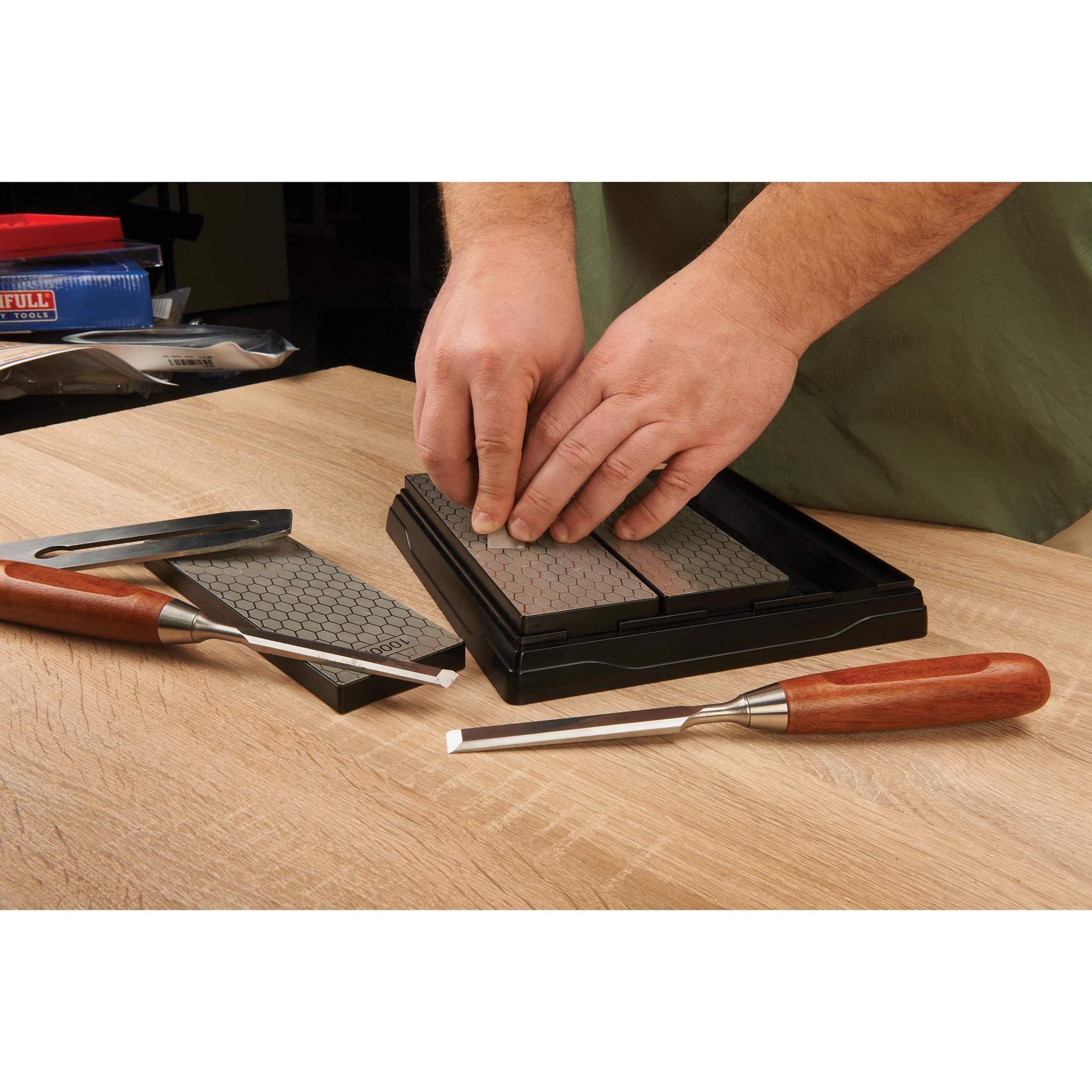 WoodRiver Diamond Stone Set 400 600 and 1000 Grit | Woodcraft