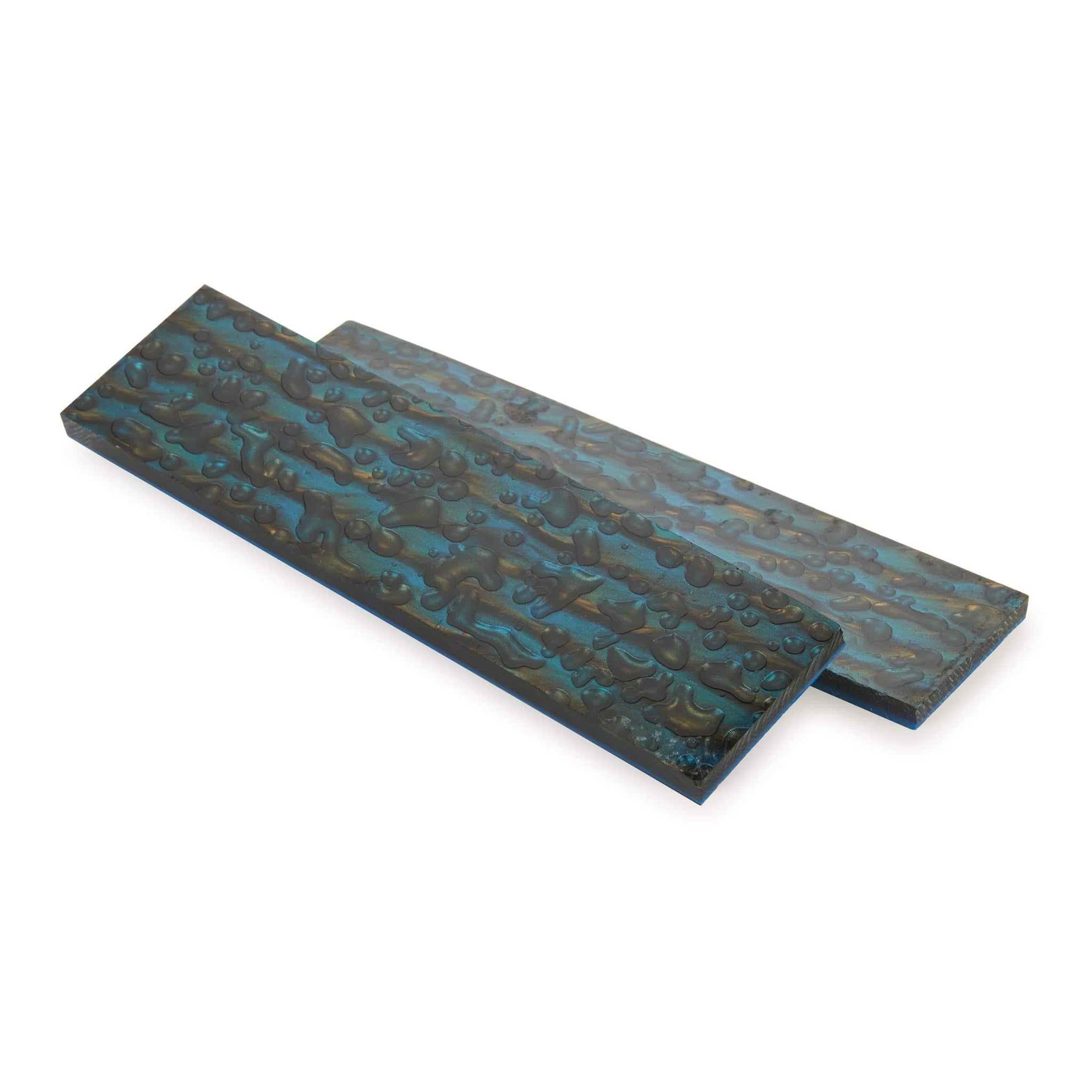 WoodRiver Poly Resin Knife Scales - 15/64" x 2" x 7" - Peacock - Pair ...