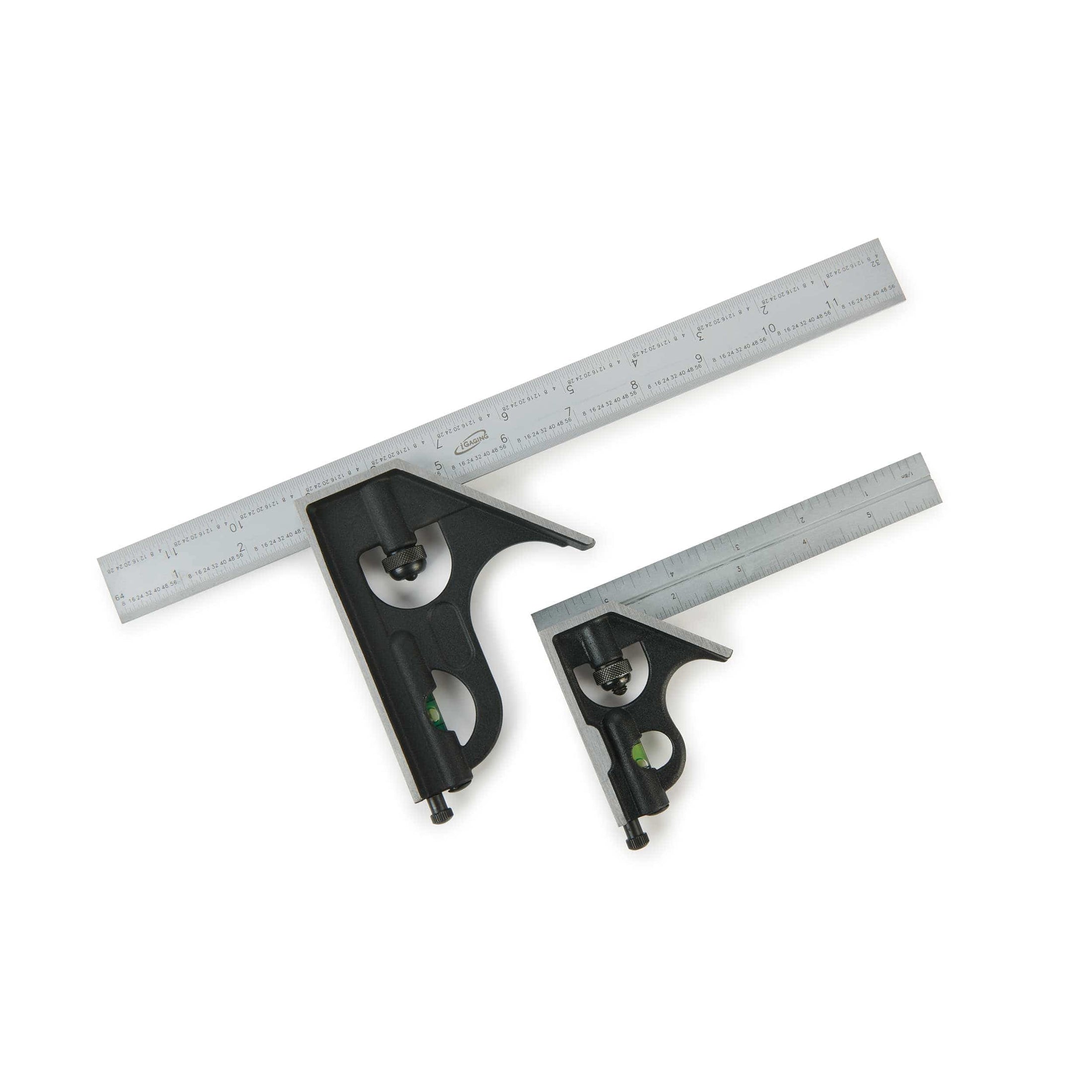 iGaging Combination Square Set - 12" and 6" | Woodcraft