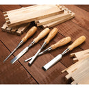 Narex Richter Beveled Edge Chisel Set 5 Piece with Wood Box | Woodcraft