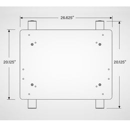 Oliver Machinery Universal Adjustable Benchtop Stand with Casters ...