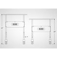 Oliver Machinery Universal Adjustable Benchtop Stand with Casters ...