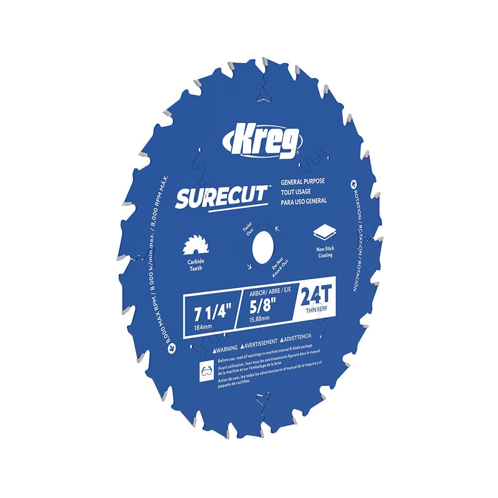 7-1/4" SureCut General Purpose Saw Blade - 24T | Woodcraft