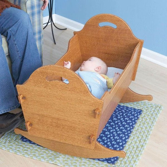 Wood Magazine Woodworking Paper Plan Heirloom Cradle w/ Storage Box ...