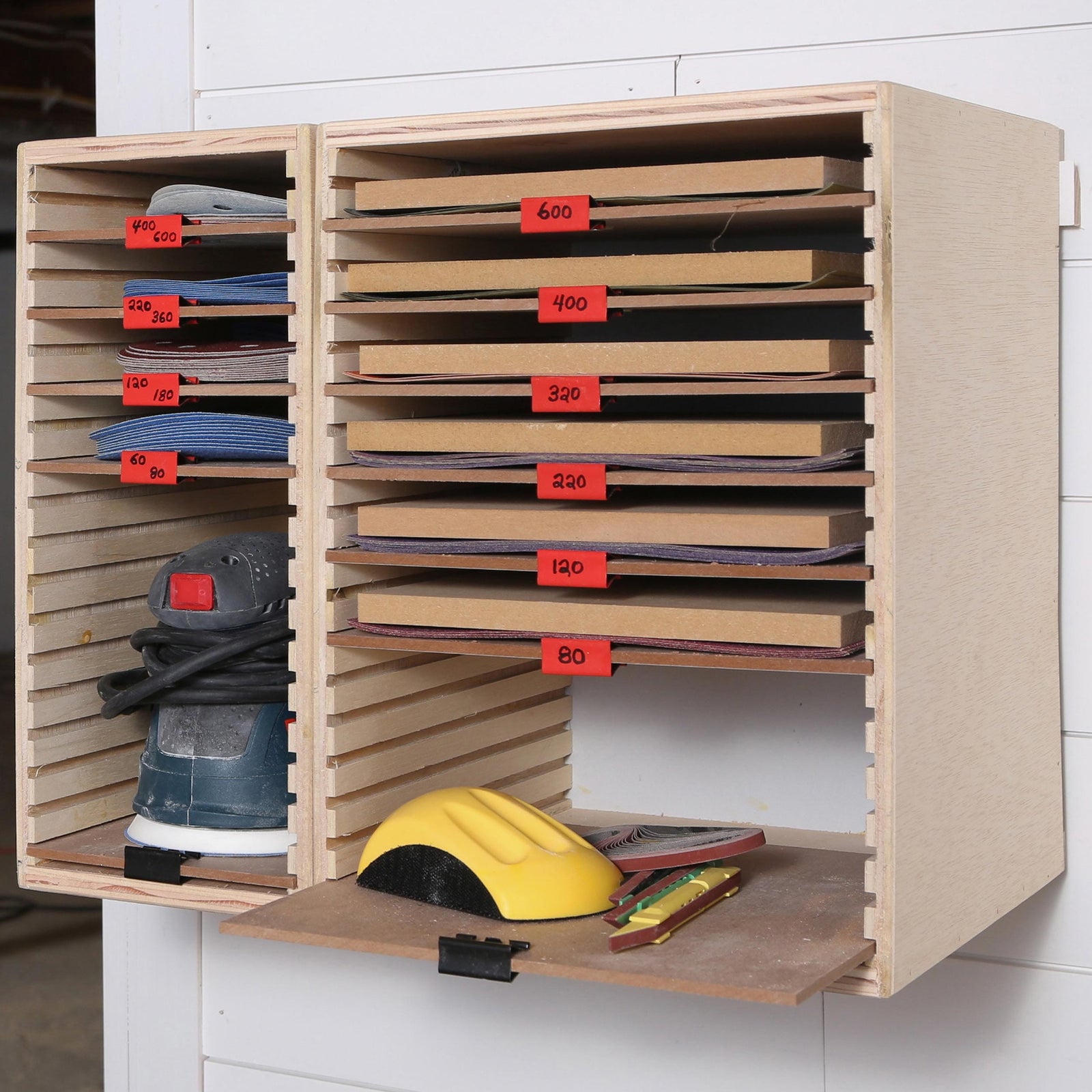 Sanding Storage Center Downloadable Plan | Woodcraft