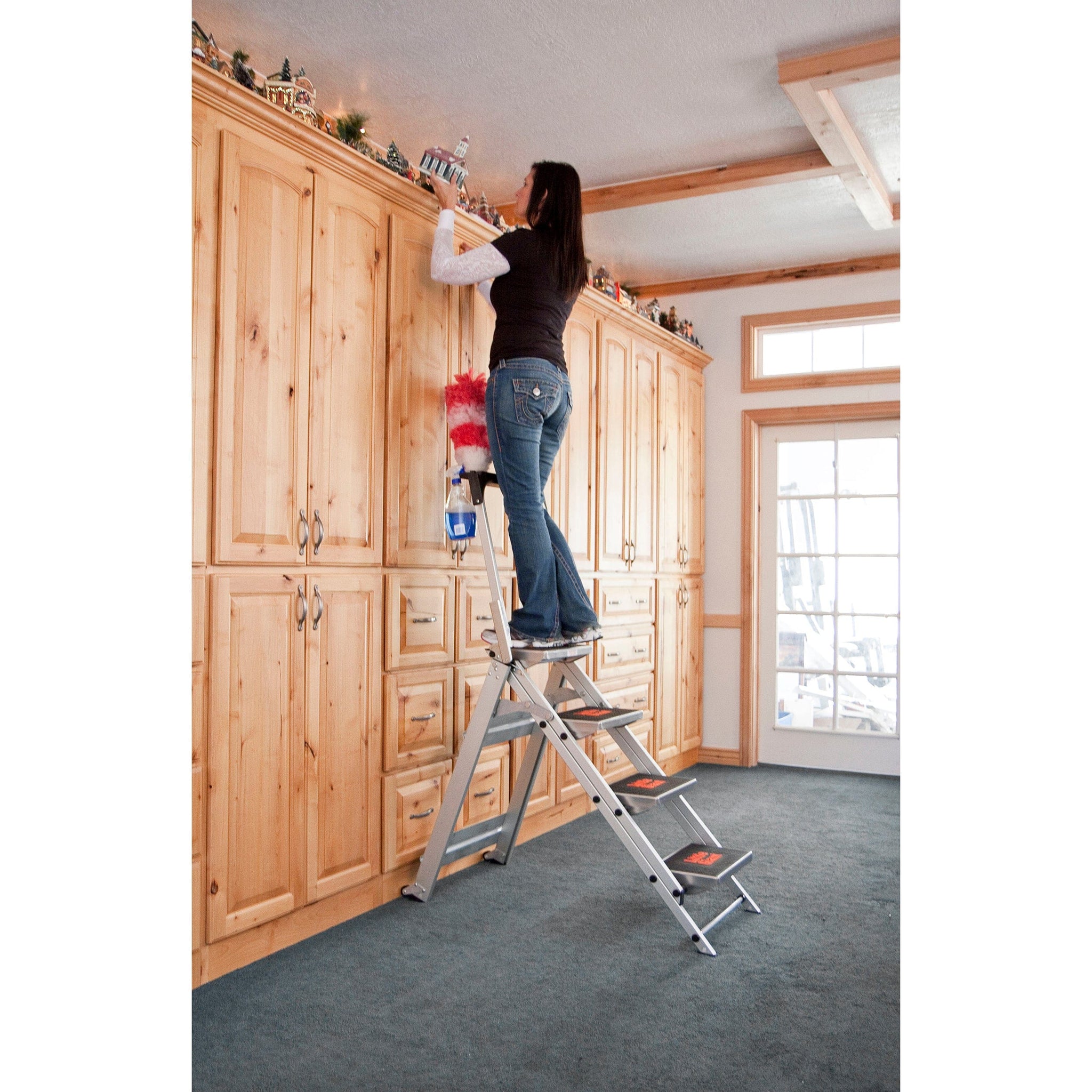 Little Giant Ladders Safety Step Ladder - 4 Step | Woodcraft