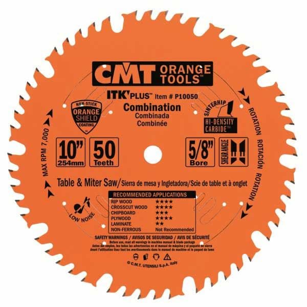 CMT Combination Saw Blade - 10" x 50T x 5/8" Bore | Woodcraft