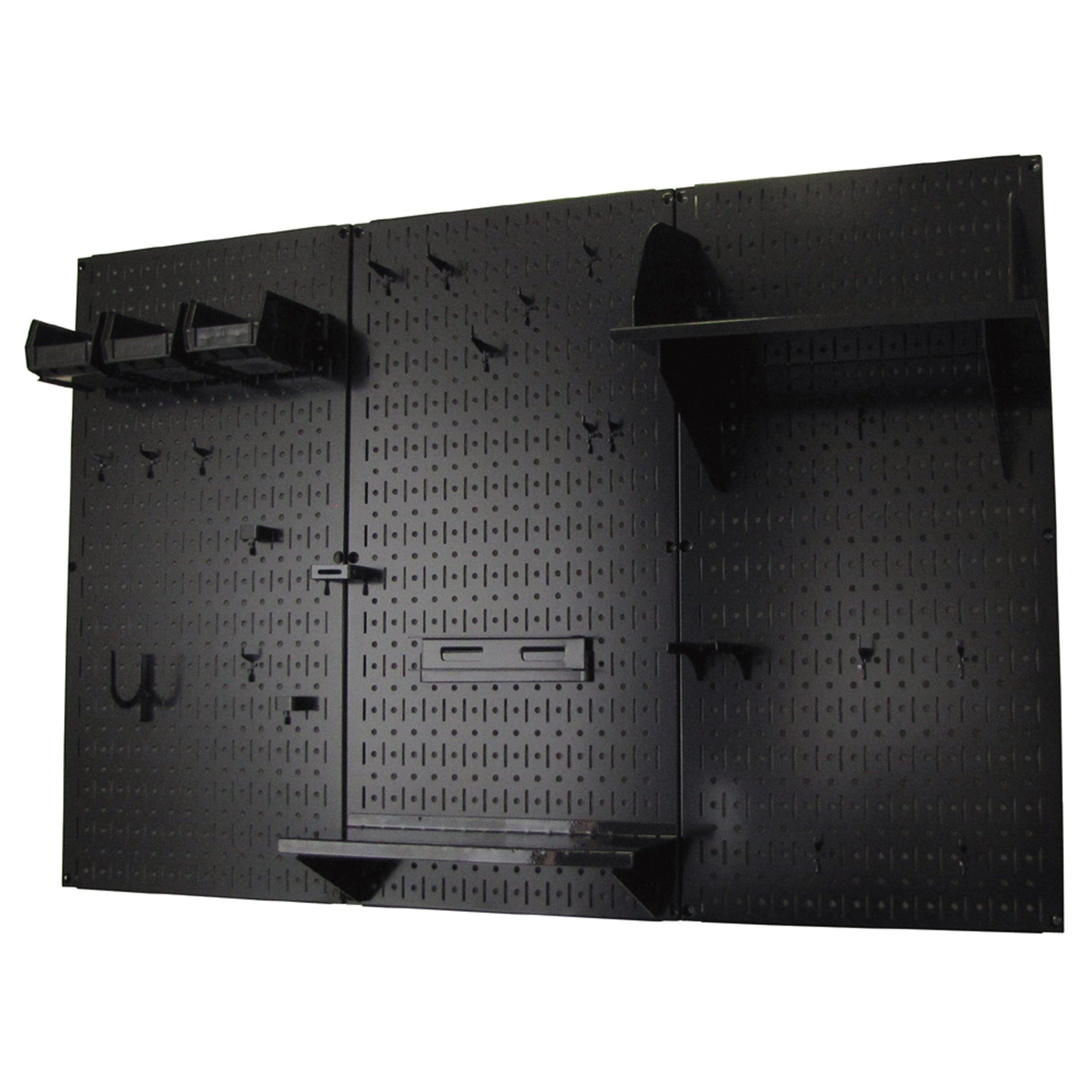 Wall Control 4 Metal Pegboard Kit - Black Toolboard, Black | Woodcraft