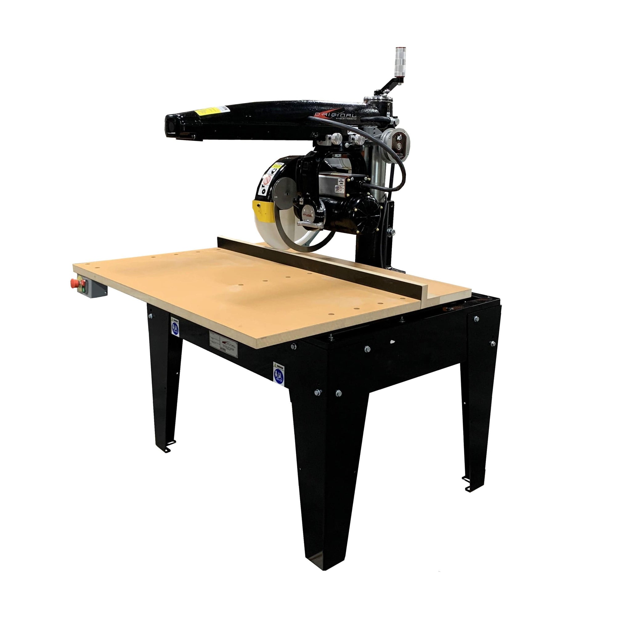 Original Saw Radial Arm Saw with 14" Blade and 16" Crosscut, 3HP 1 ...