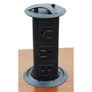 Hafele Power Pop-Up Station - Three Outlets | Woodcraft