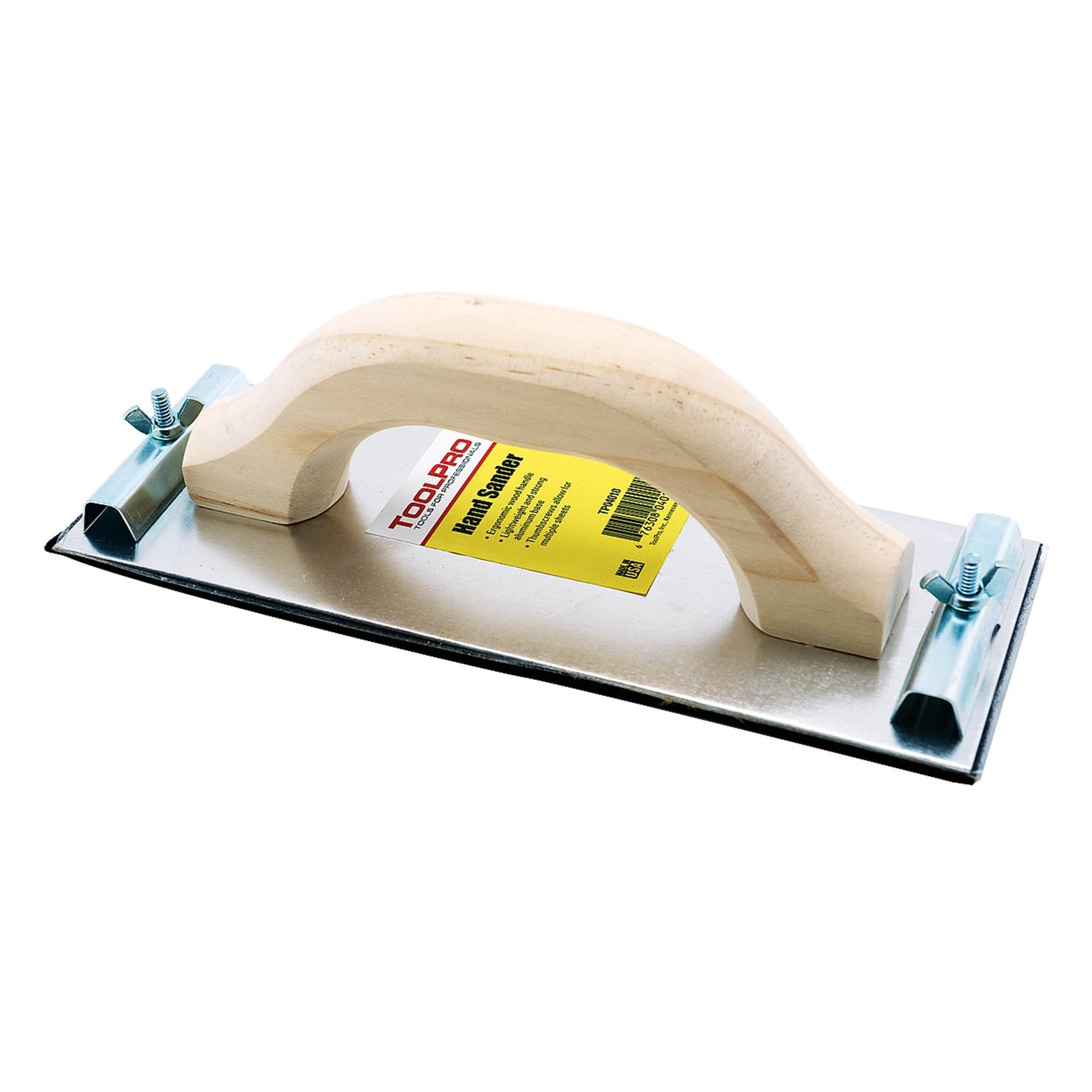 ToolPro Hand Sander, Aluminum, with Wood Handle | Woodcraft