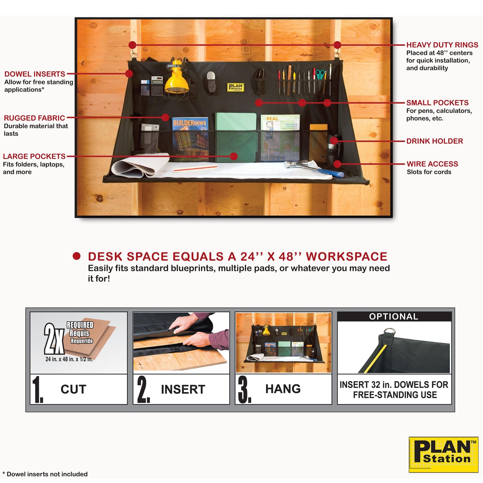 Nielsen Products Plan Station Portable Desk and Workstation | Woodcraft