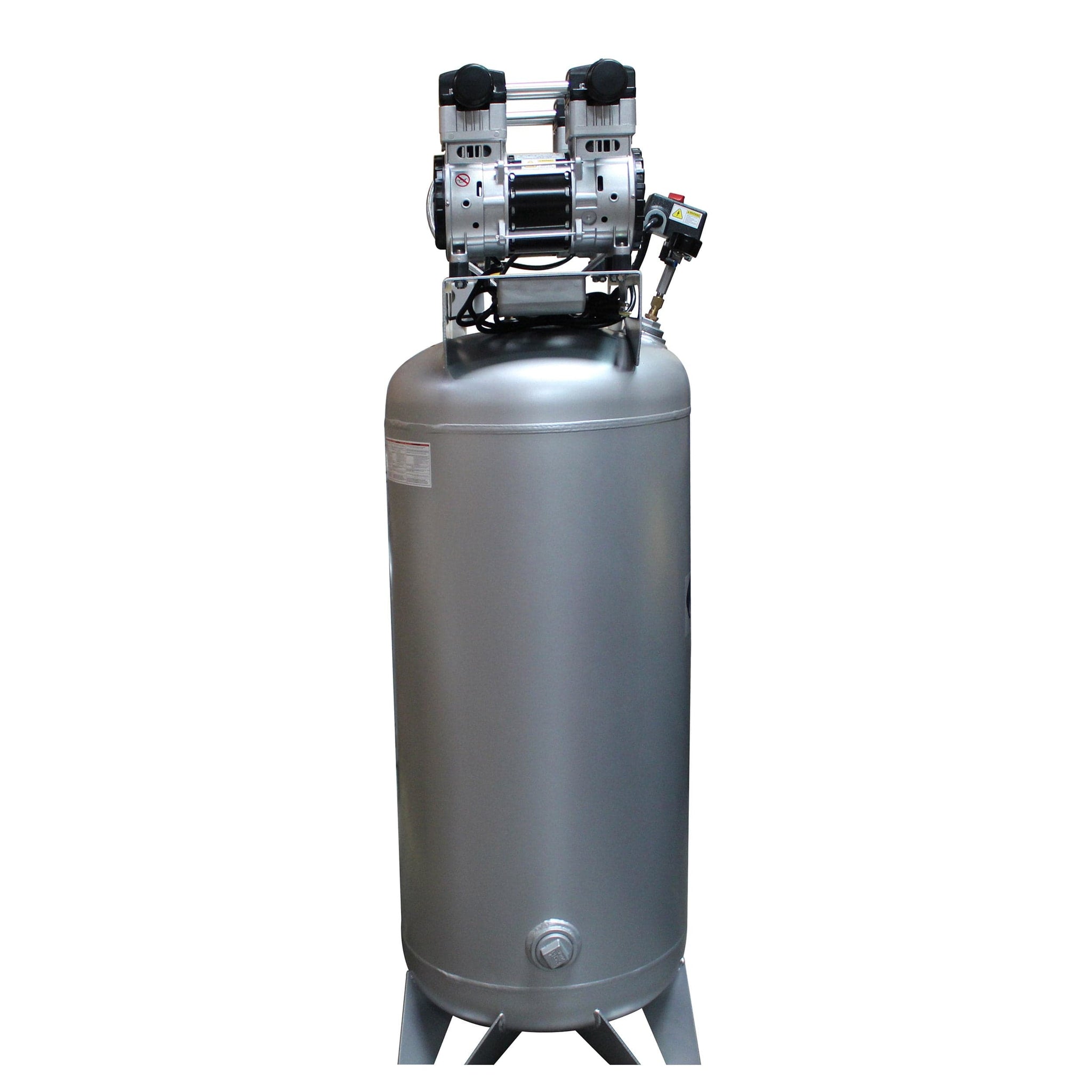 4HP 60 Gallon Oil-Free Steel Tank Air Compressor with Auto Drain Valve ...