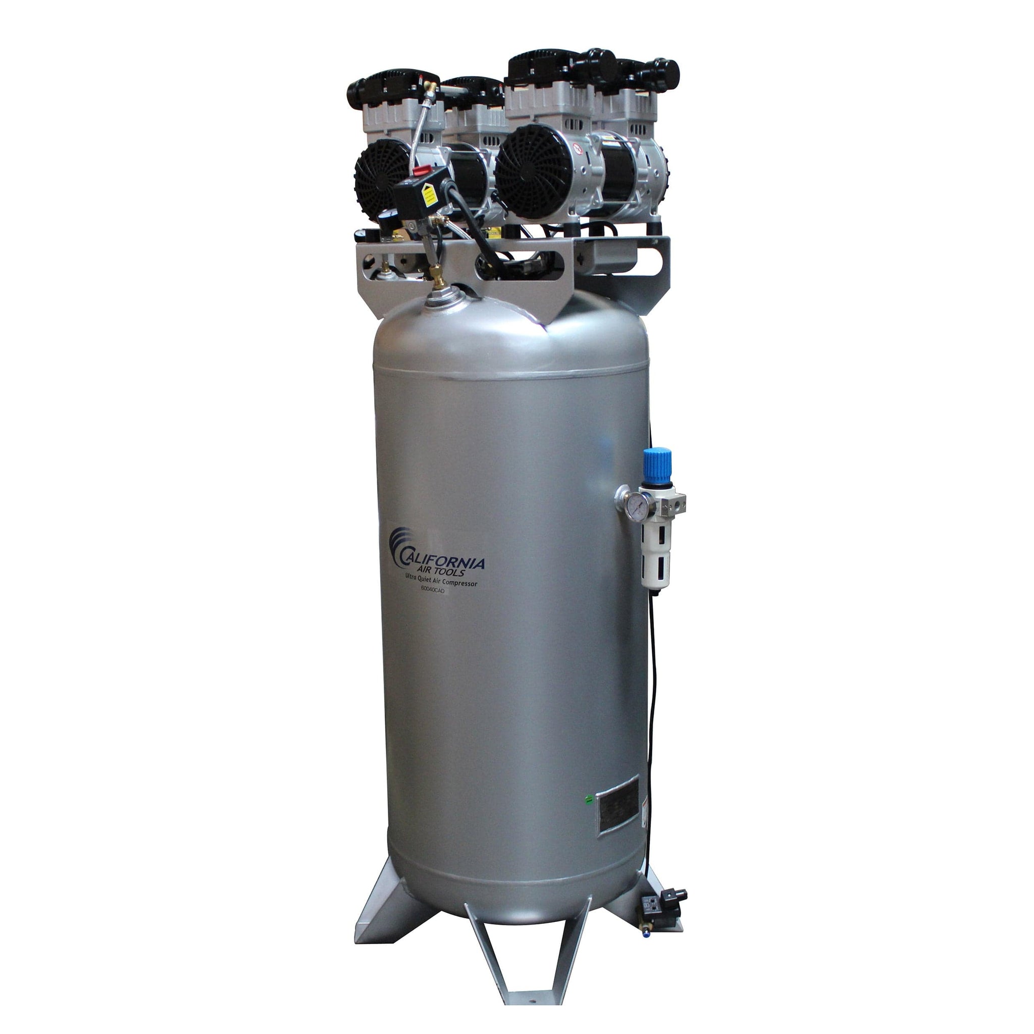 4HP 60 Gallon Oil-Free Steel Tank Air Compressor with Auto Drain Valve ...