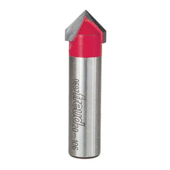 Freud 90 Degree V-Groove Router Bit - 1/2" SH | Woodcraft