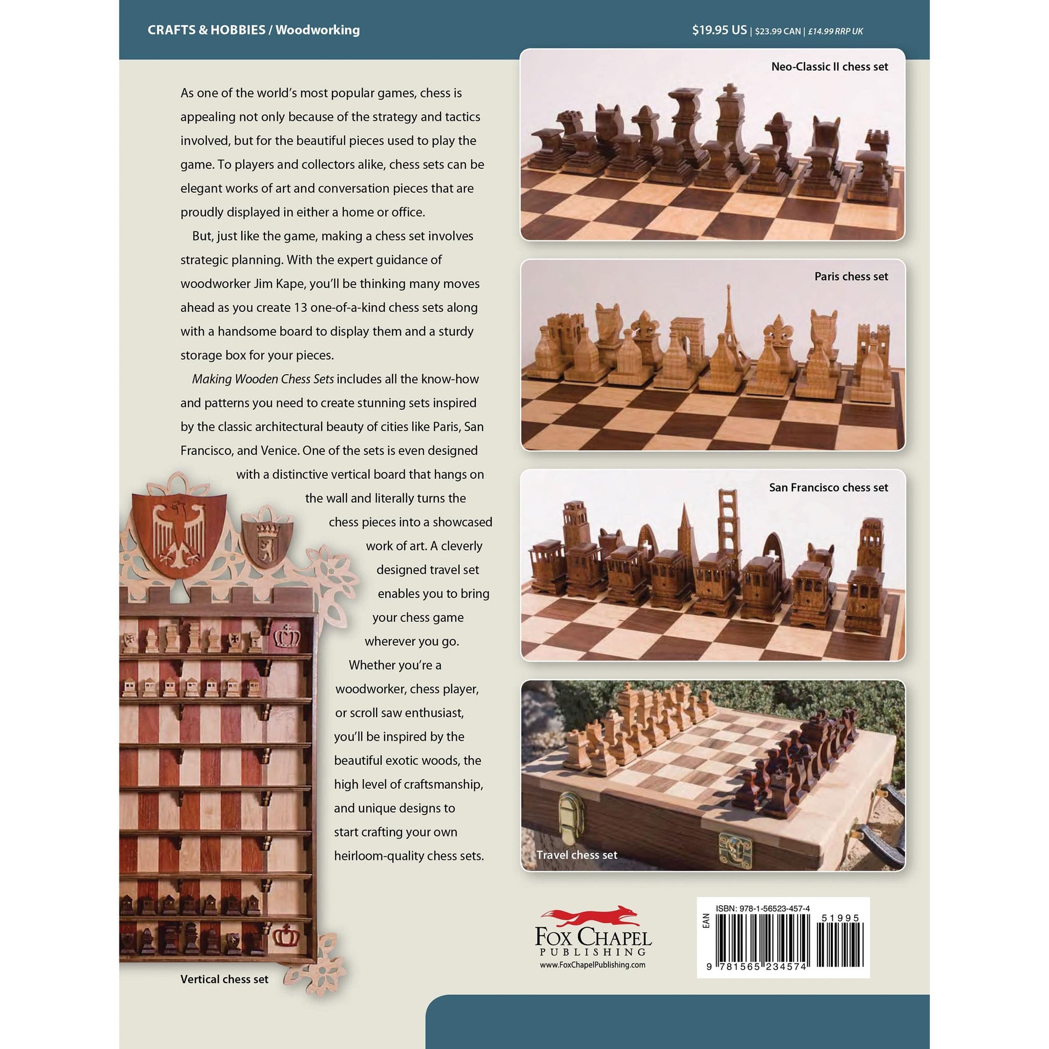 Fox Chapel Making Wooden Chess Sets , (9781565234574) | Woodcraft