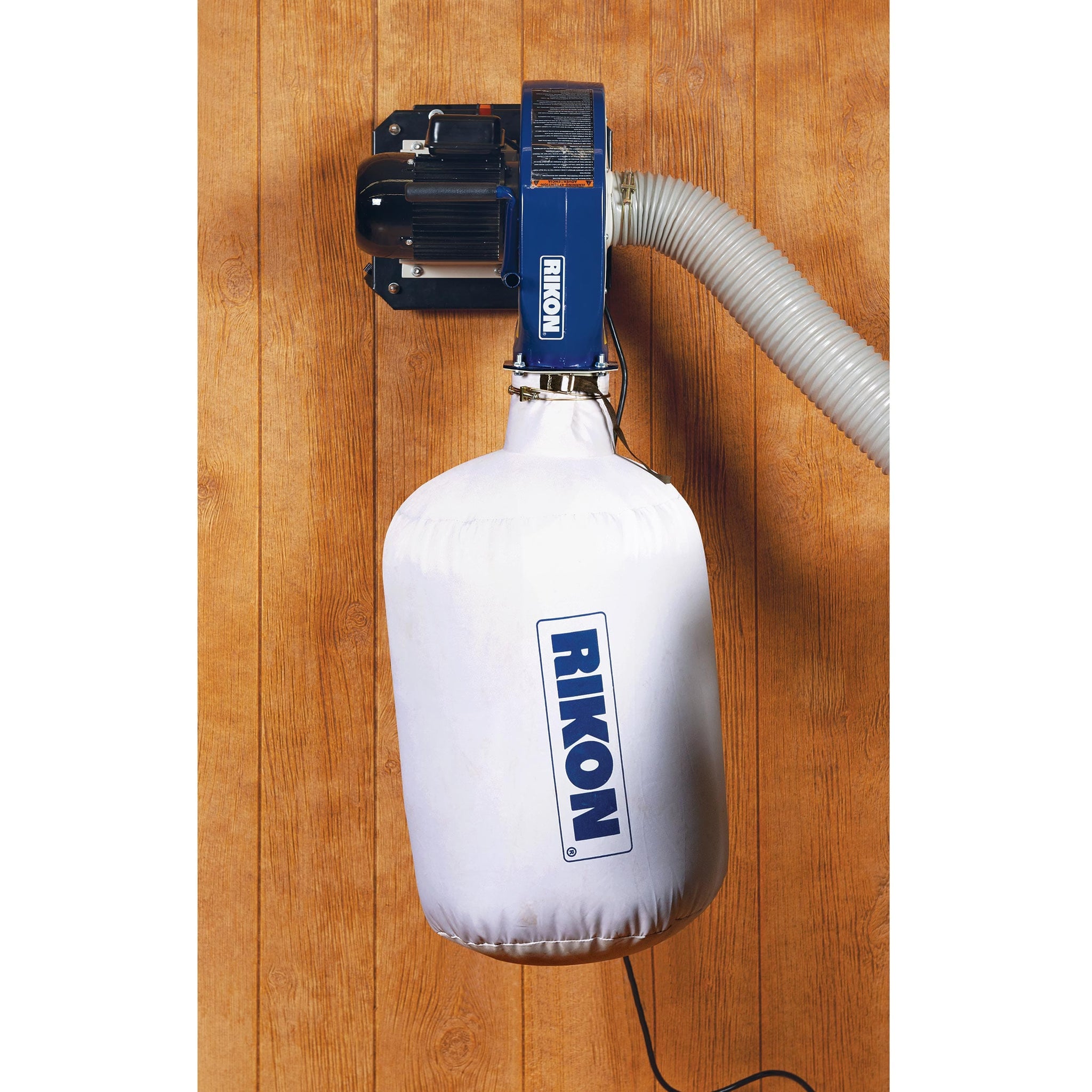 RIKON Portable Dust Collector with Wall Mount - 1 HP - 2 Micron Bag ...