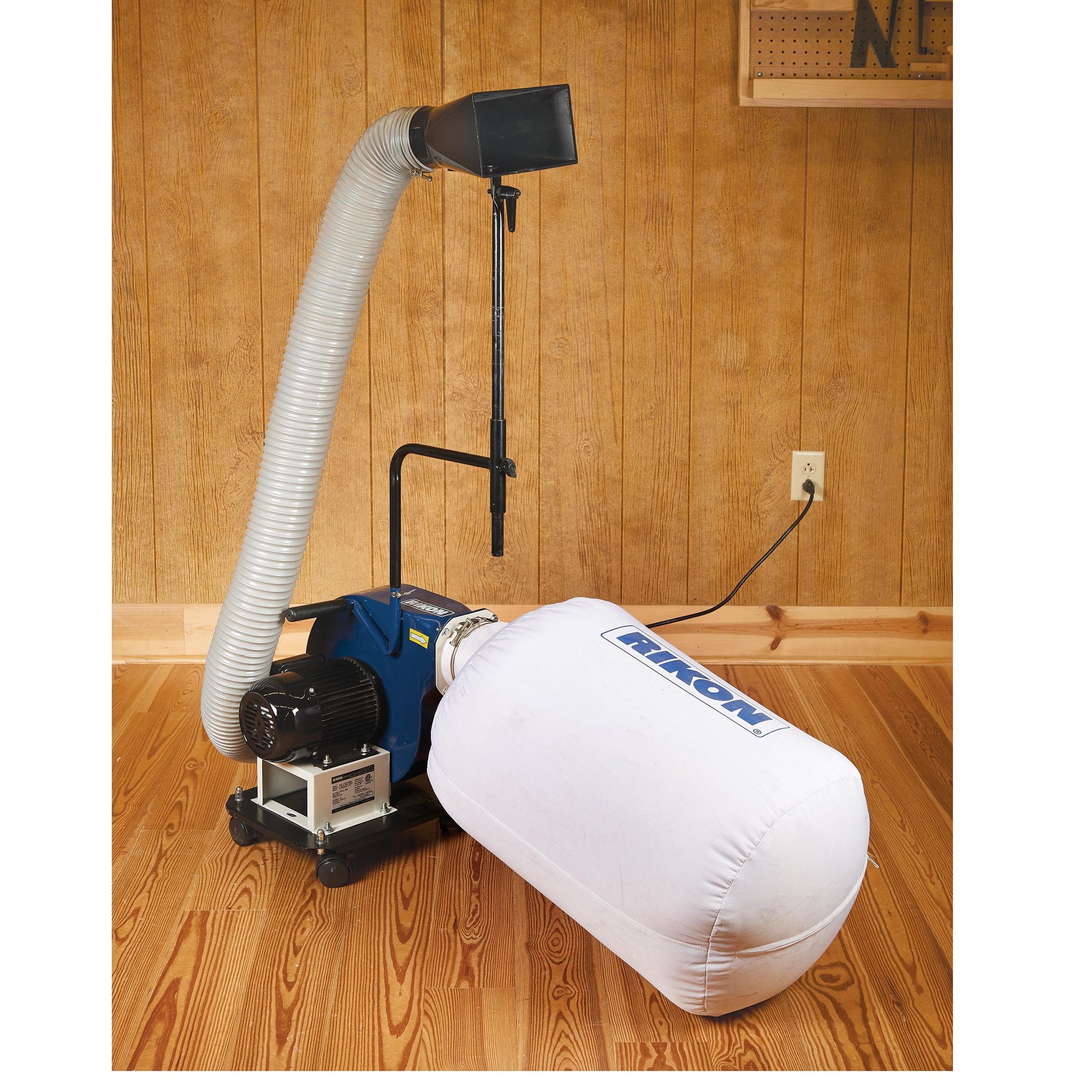 RIKON Dust Collector with Wall Mount | 2 Micron Bag | Woodcraft