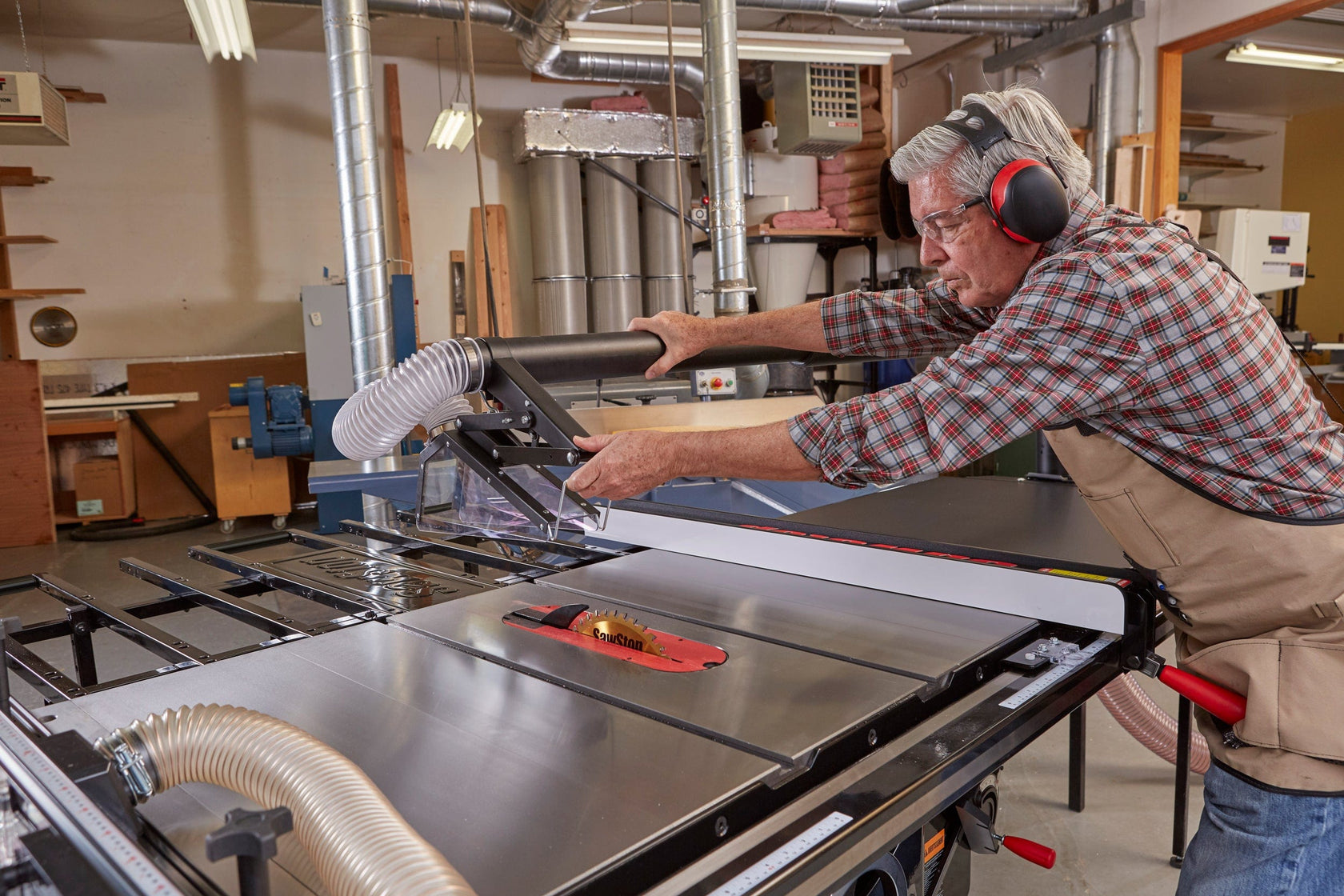 Sawstop Floating Overarm Dust Collection Guard | Woodcraft