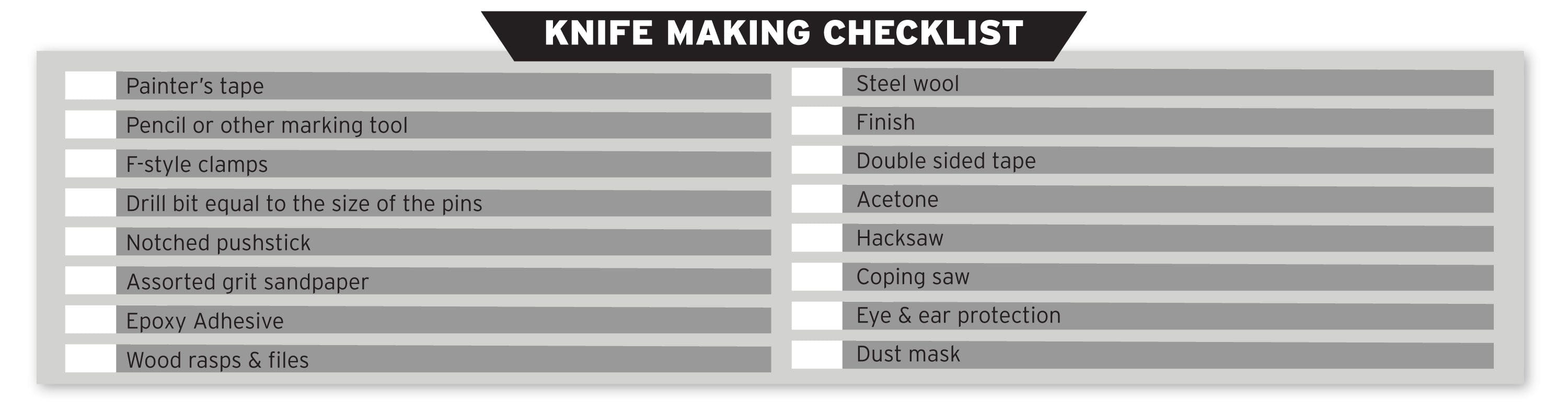 Knife Making | Woodcraft